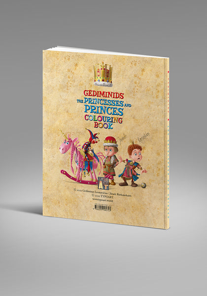 GEDIMINIDS. THE PRINCESSES AND PRINCES / Colouring book - TYPOART store